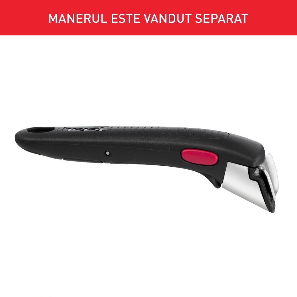 Tigaie wok Tefal Ingenio Eco Respect, 26 cm, indicator Thermo-Signal, invelis antiaderent din ...