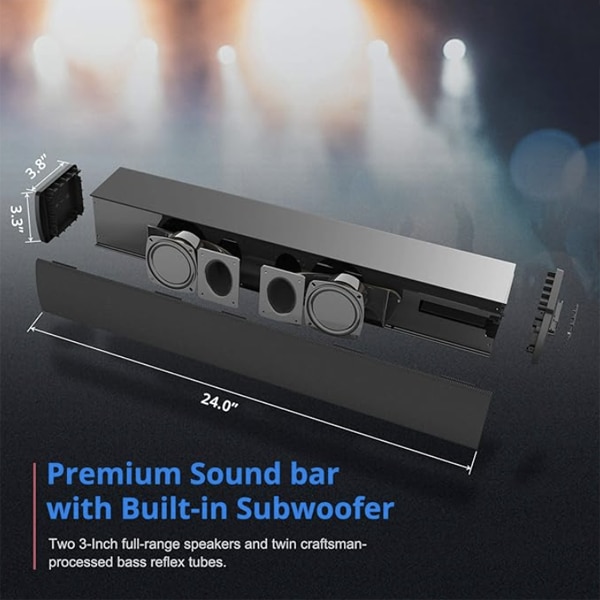 Soundbar xTouch S7020HP, 2.0, 80 W RMS, Bluetooth 5.0, USB, HDMI, Aux, дистанционно управление ...