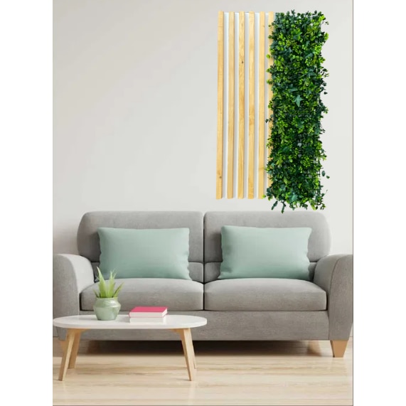 Cuier cu riflaje si iarba, panou decorativ 100 cm x 55 cm alb - eMAG.ro