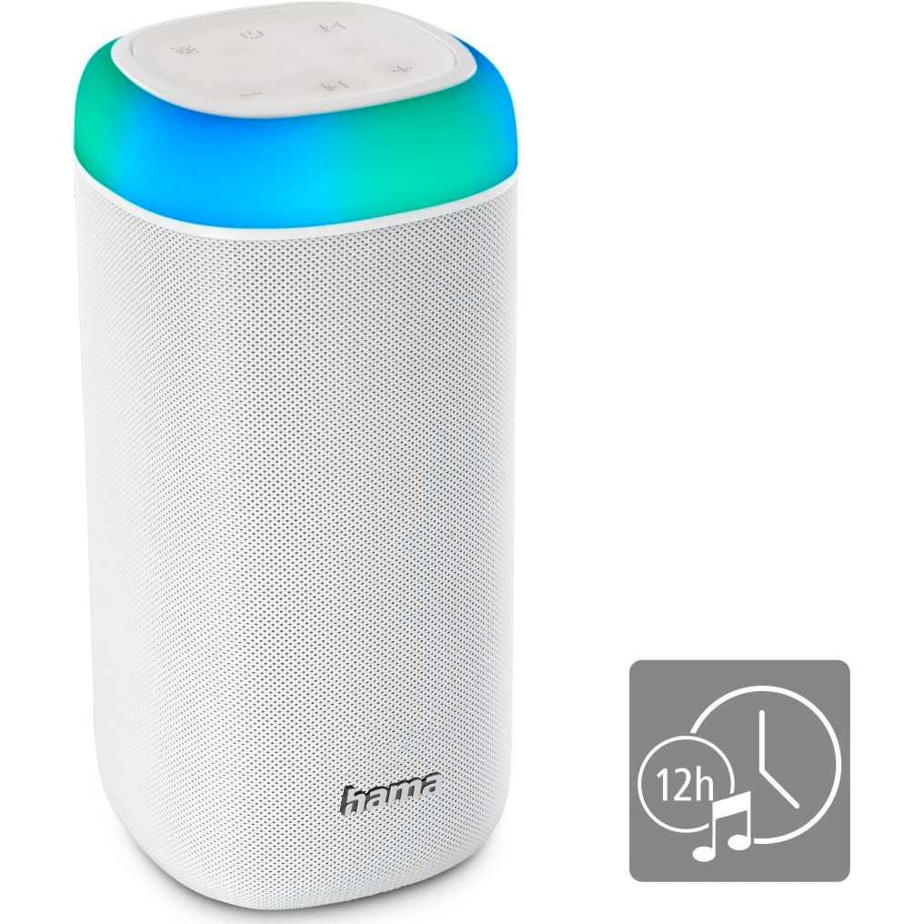 Boxa Hama Bluetooth® Shine 2.0, Led, Rezistent La Stropire, 30W, Alb ...
