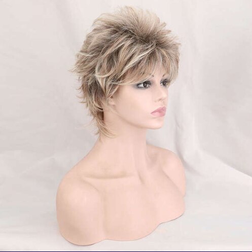 Peruca din Par Sintetic pentru Femei MIROXA® Sonya, Culoare Blond ...