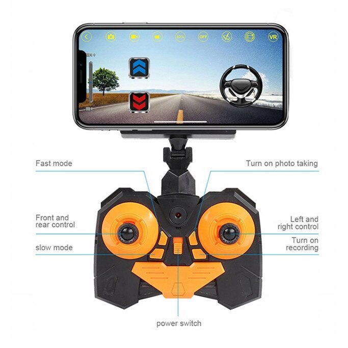 Masinuta cu telecomanda, Rock Crawler Off-Road, Camera WiFi ...