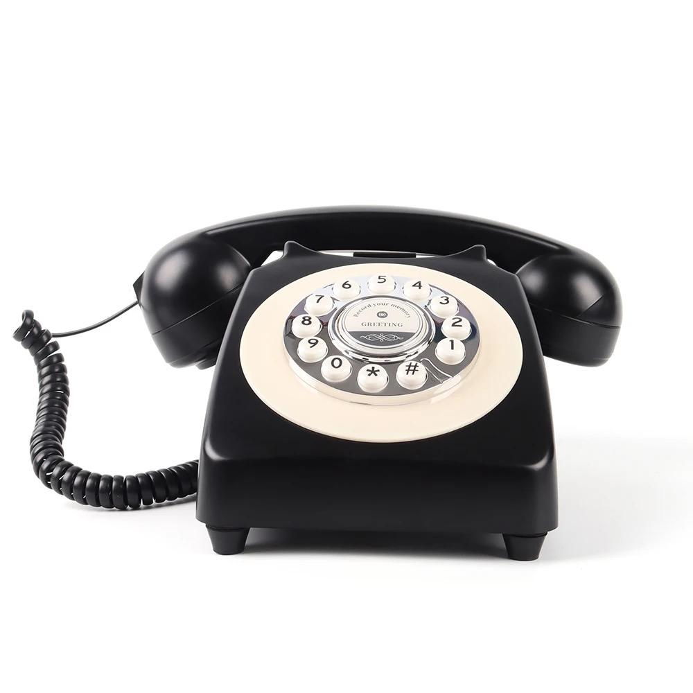 Telefon cu fir, Retro Audio Guestbook, inregistrare mesaje audio, 8gb ...
