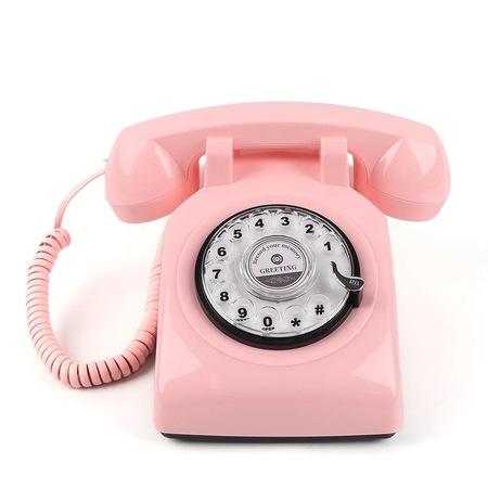 Telefon cu fir, Retro Audio Guestbook Rotativ, inregistrare mesaje ...