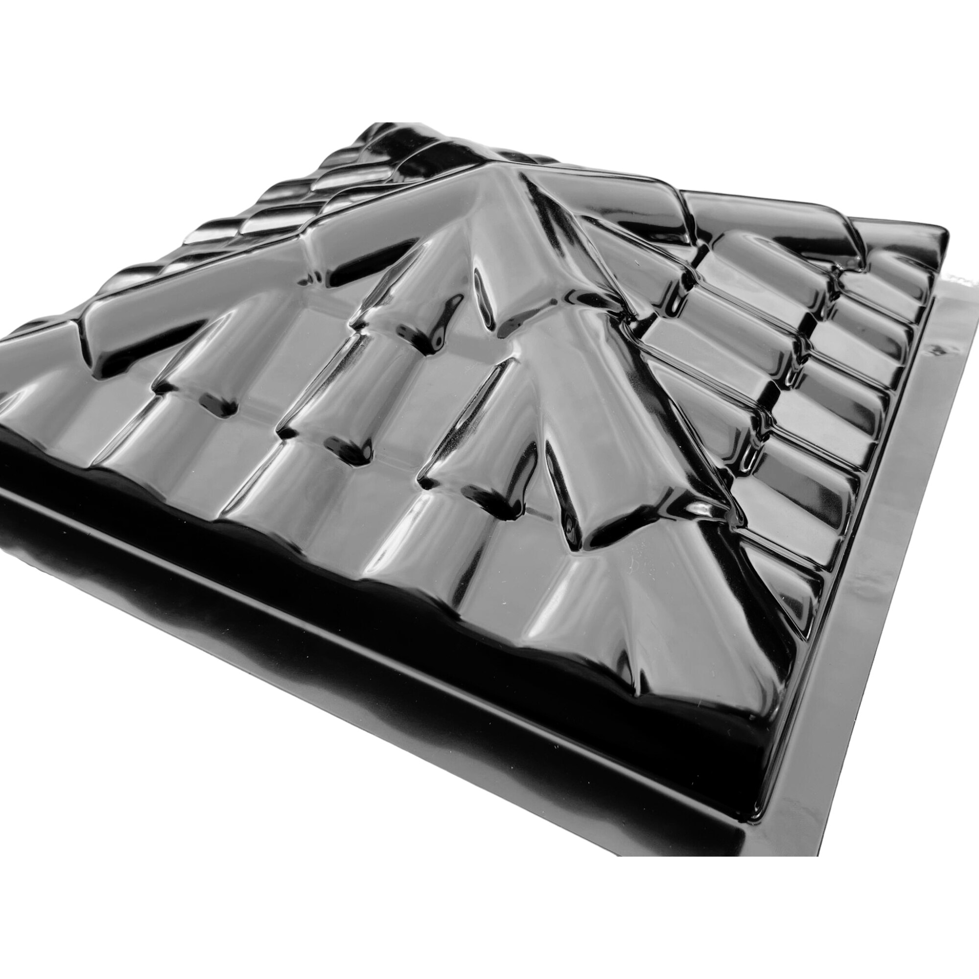 Matrita Capace Stalp, Model Acoperis, plastic, negru, 35x35cm - eMAG.ro