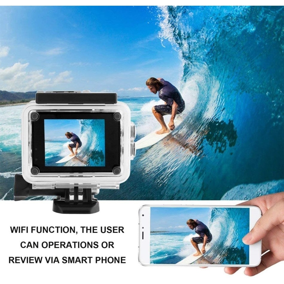 Camera video sportiva, 1Tech, GoPlus CamPro, WIFI, 170 de grade, HDMI ...