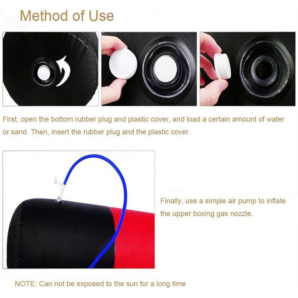 Sac de box gonflabil, Iongziming, PVC, Negru - eMAG.ro