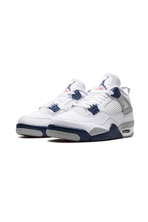 Tenisi barbati Nike Air Jordan 4 Midnight Navy, Nike, Piele intoarsa ...