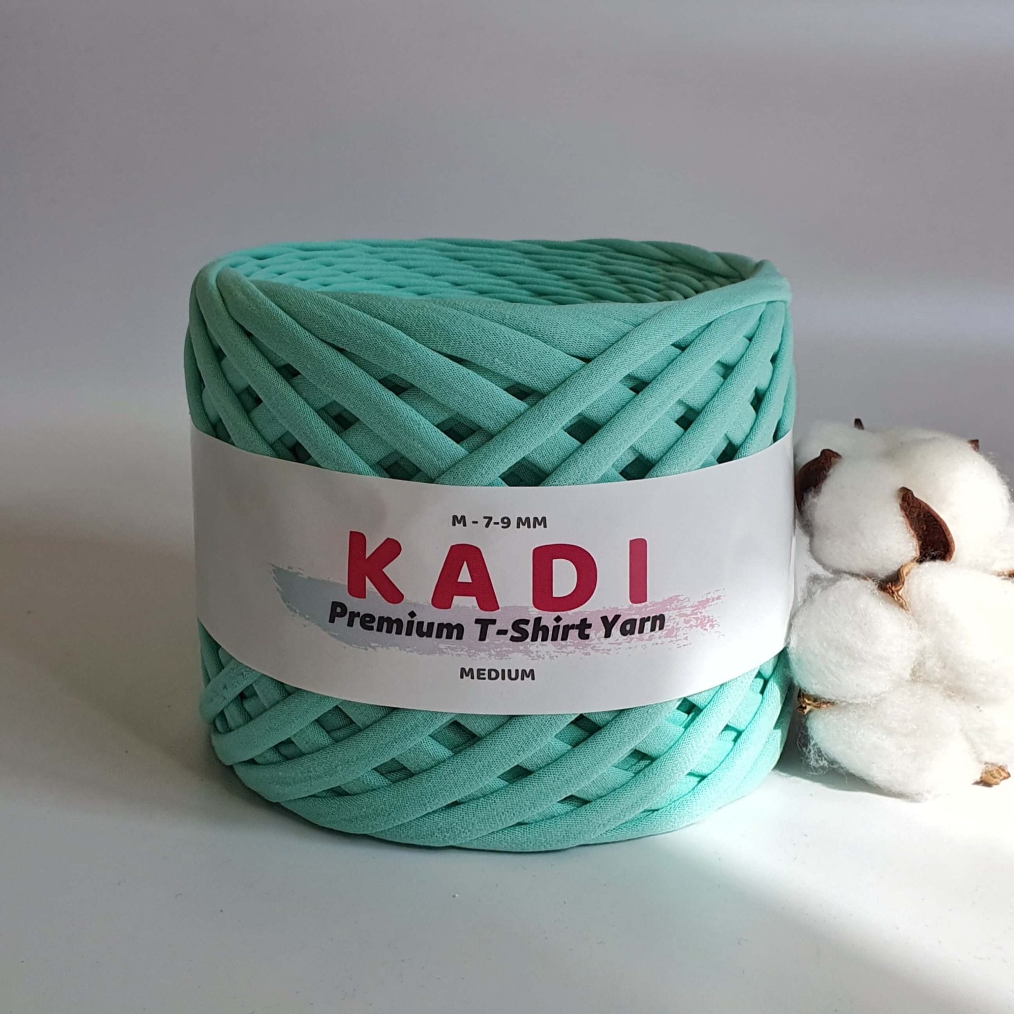 Текстилна прежда за плетене на една кука, KaDi Premium Medium, 7-9 мм ...