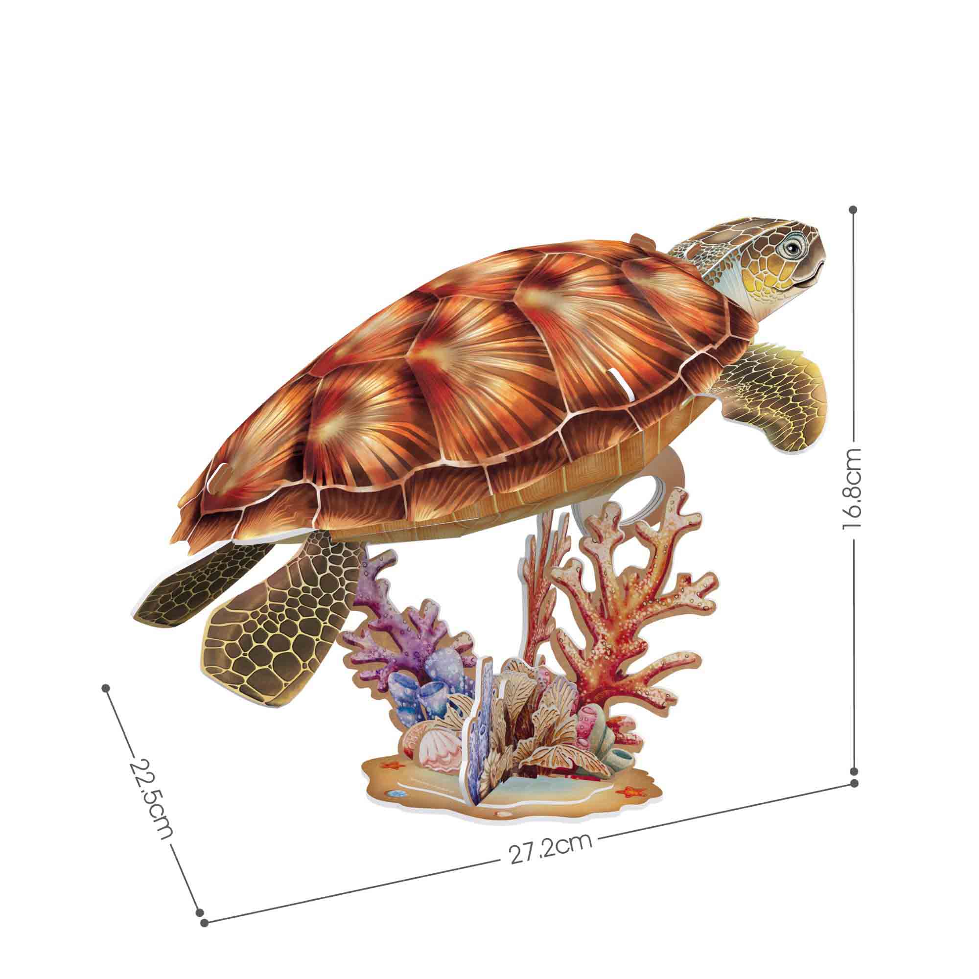 Puzzle 3D Cubic Fun - National Geographic, Testoasa marina, 31 piese ...