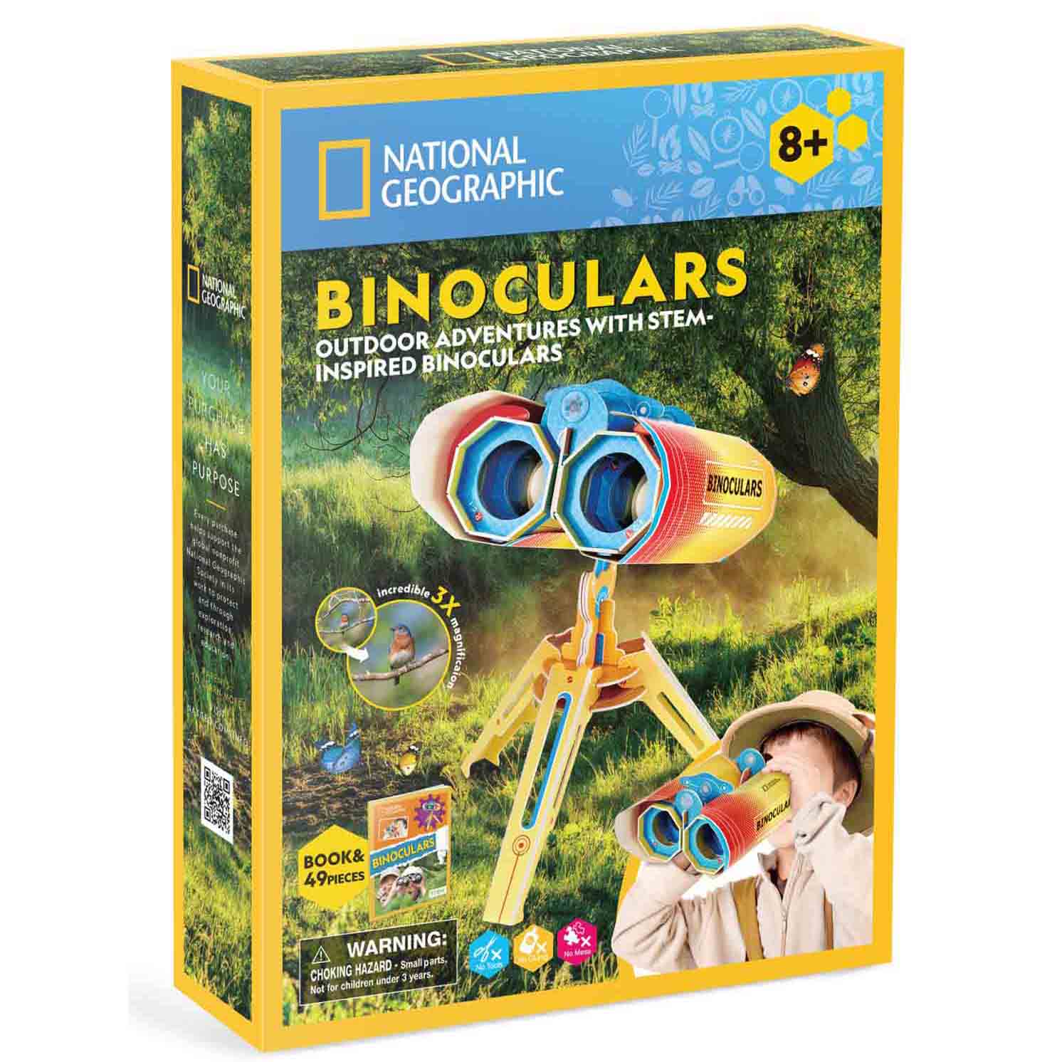 Puzzle 3D Cubic Fun - National Geographic, Binoclu, 49 piese - eMAG.ro