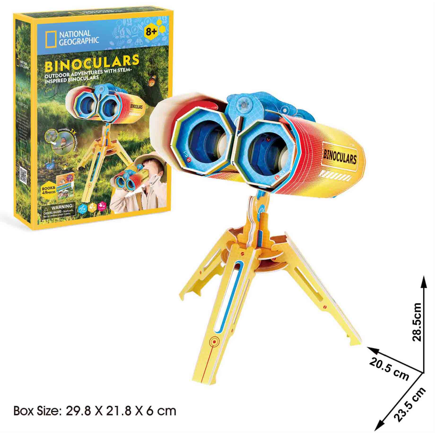 Puzzle 3D Cubic Fun - National Geographic, Binoclu, 49 piese - eMAG.ro