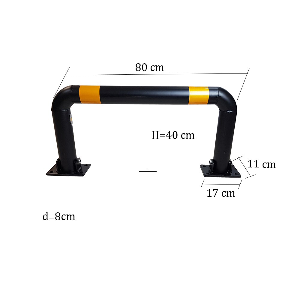 Blocator loc de parcare manual tip bariera AVR-A012, negru-galben ...