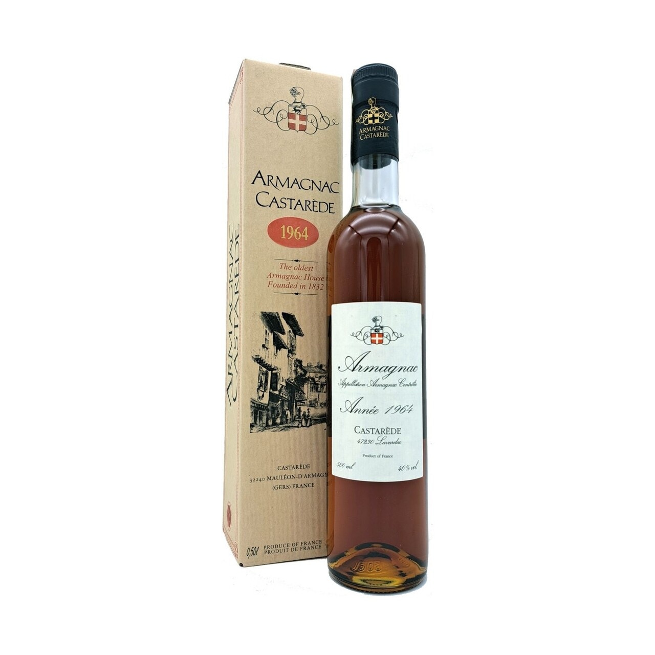 Armagnac Castarede, 1964, Franta, 40%, 0.5 l - eMAG.ro
