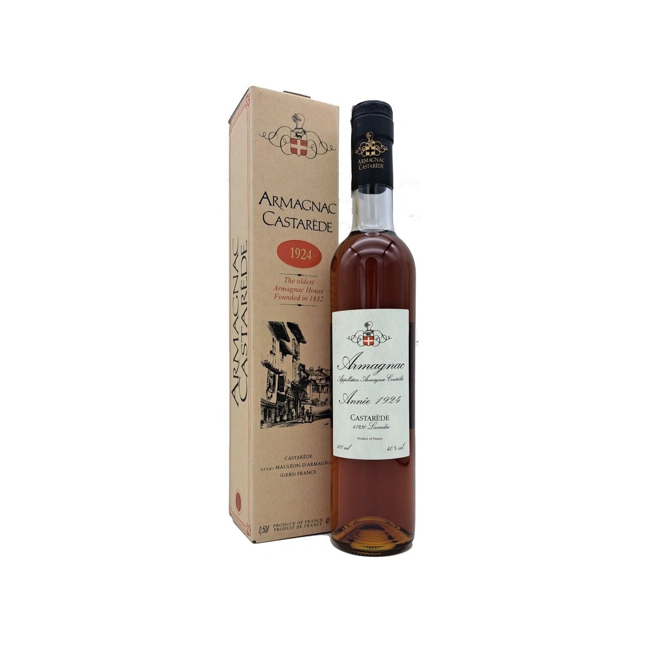 Armagnac Castarede, 1924, Franta, 40%, 0.5 l - eMAG.ro