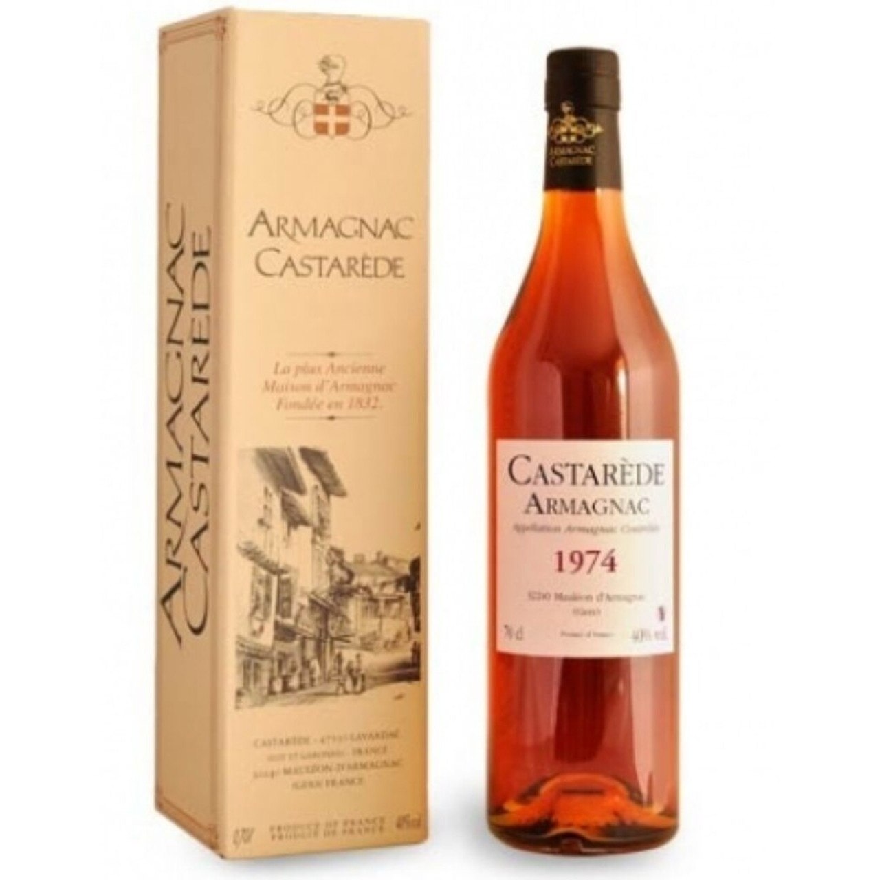 Armagnac Castarede, 1974, 40%, 0.5 l - eMAG.ro