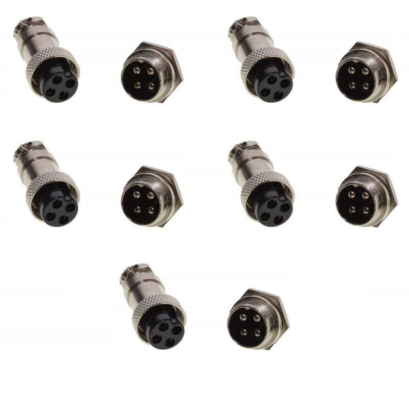 Set 5 Bucati Conector Tip Aviator 4 Pini - eMAG.ro