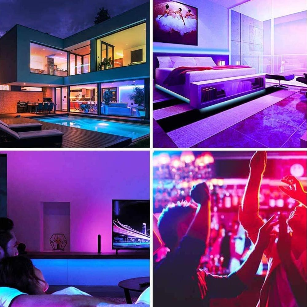 Banda Led Oein® Rgb Si Lumina Alba Telecomanda 44 De Chei Dimabila