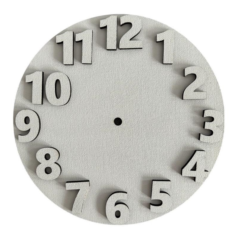 Kit DIY ceas de pictat, MamaLuiRadu, canvas bumbac, 20 cm, 5 acuarele ...