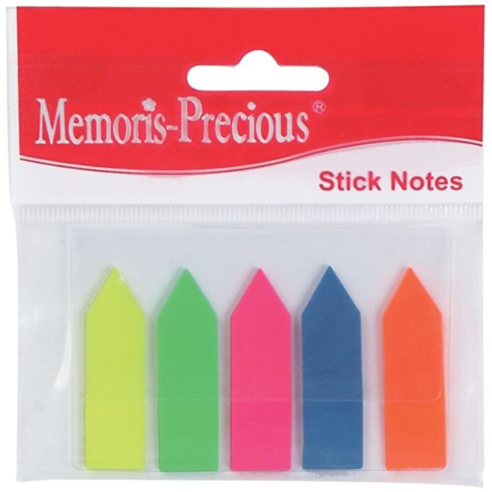 Index autoadeziv plastic Memoris sageata 12 x 45 mm 5 x 25 file - eMAG.ro