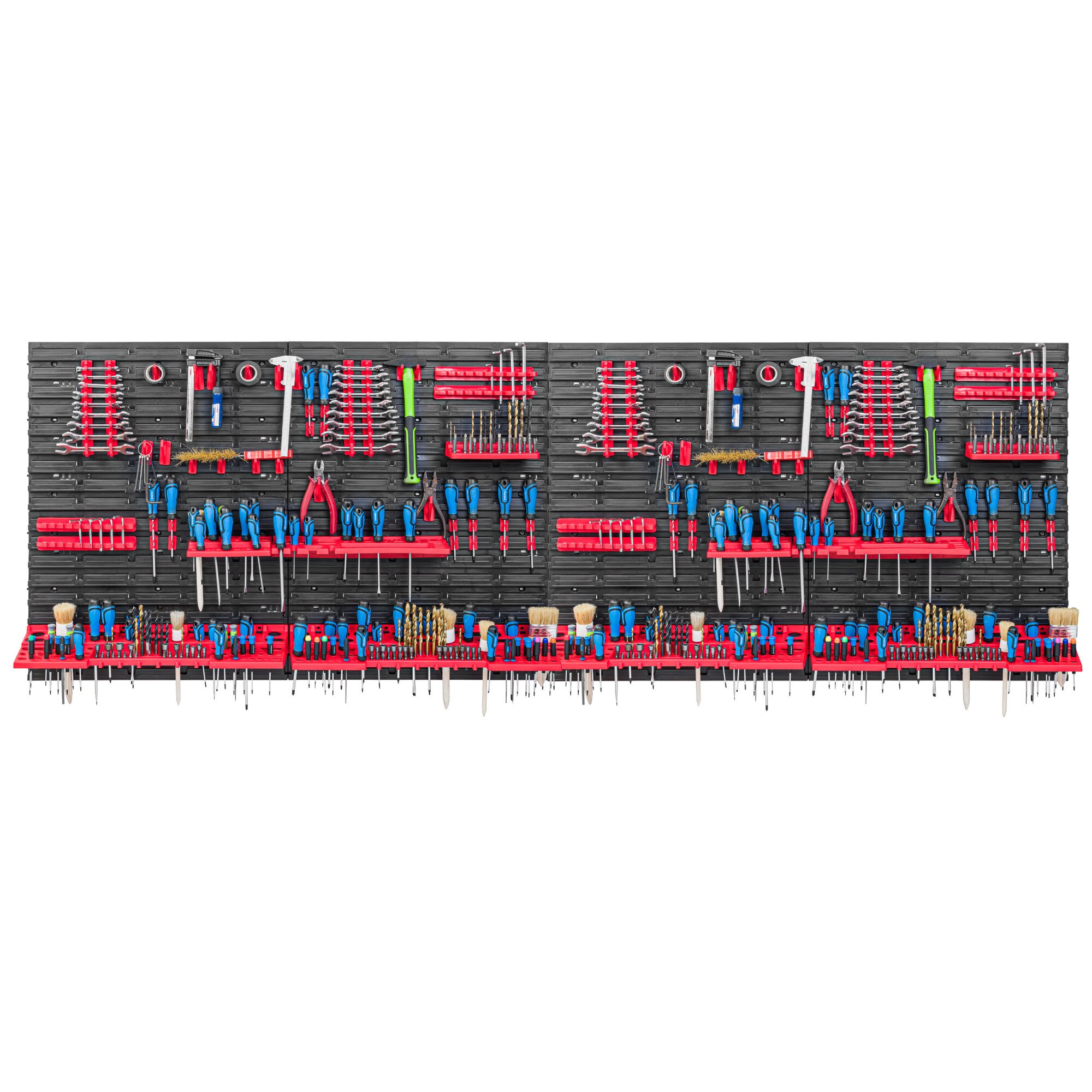 Panou organizare scule, SimpleThing, Polipropilena, Negru/Rosu - eMAG.ro