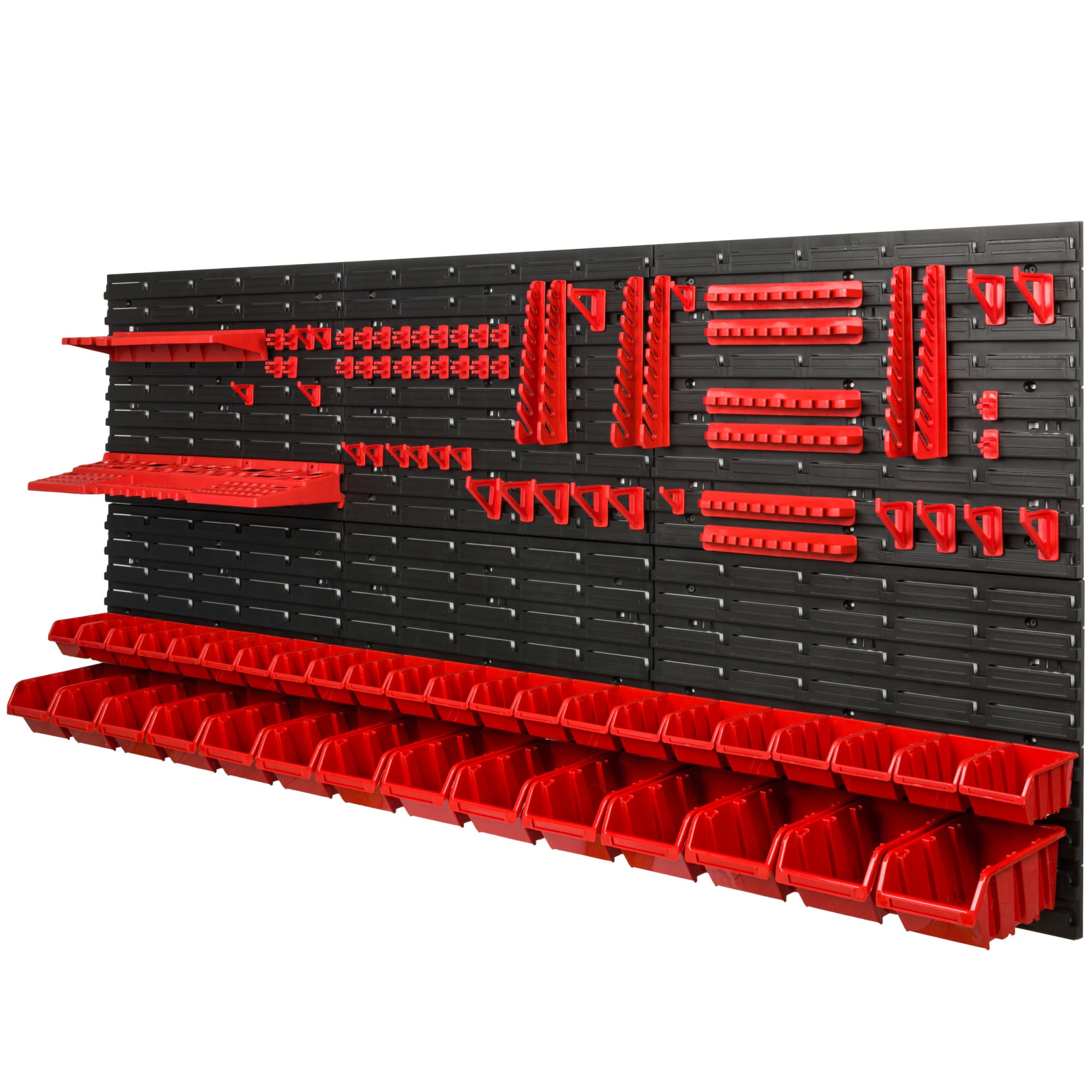 Panou organizare scule, SimpleThing, Polipropilena, Negru/Rosu - eMAG.ro