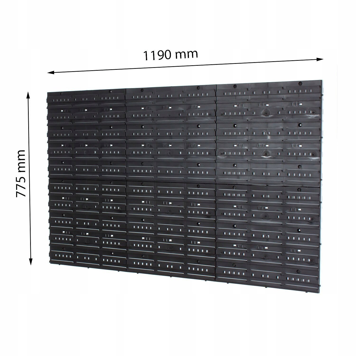 Panou depozitare scule, Cu 21 compartimente, Negru/Rosu - eMAG.ro