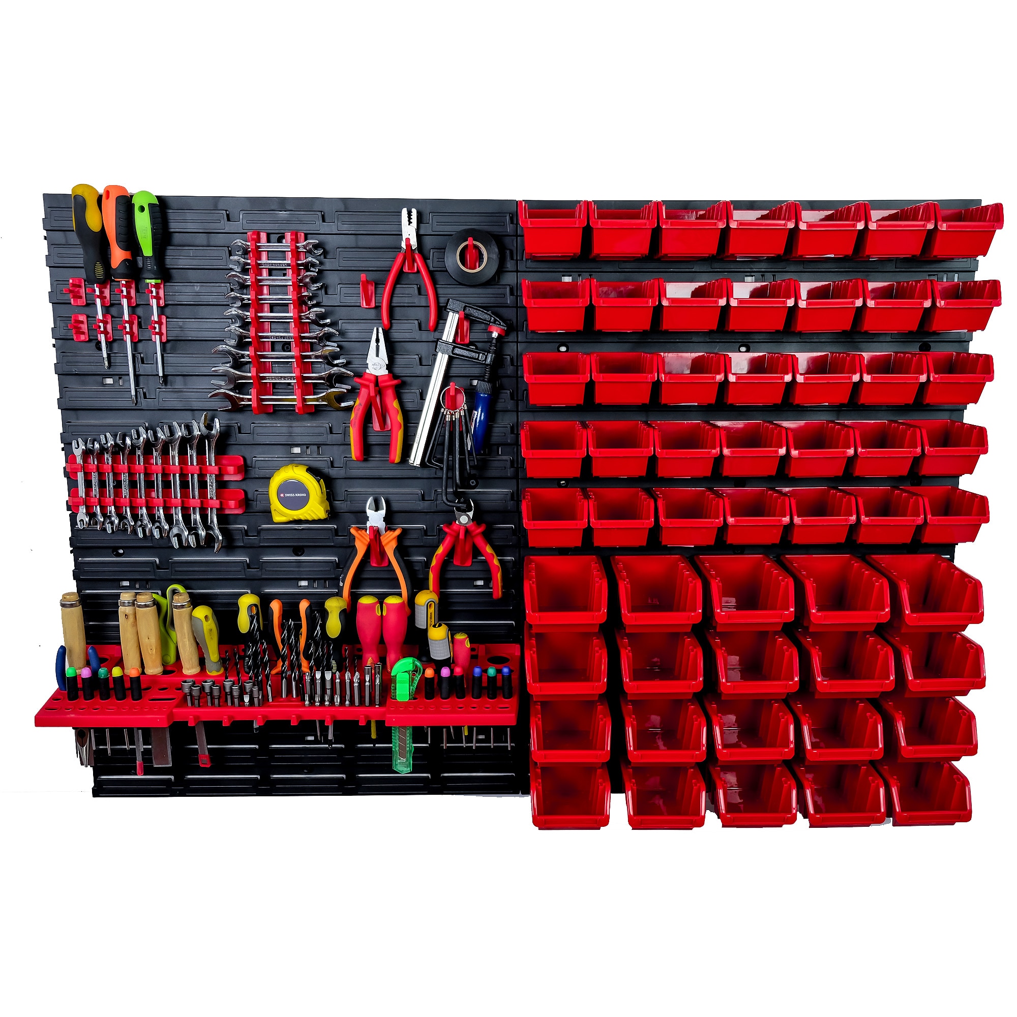 Organizator scule, SimpleThing, 115 x 78 cm, Negru/Rosu - eMAG.ro