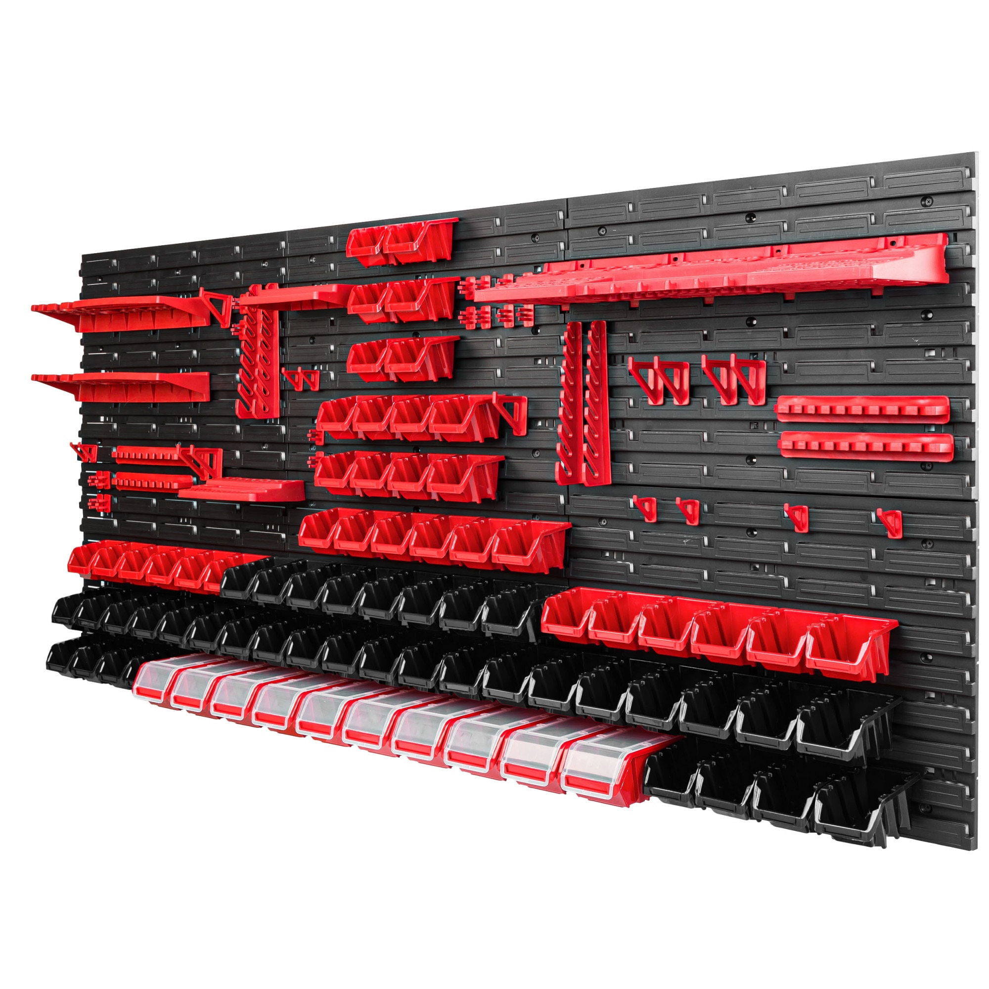 Panou depozitare scule, SimpleThing, Cu compartimente, Rosu/Negru - eMAG.ro