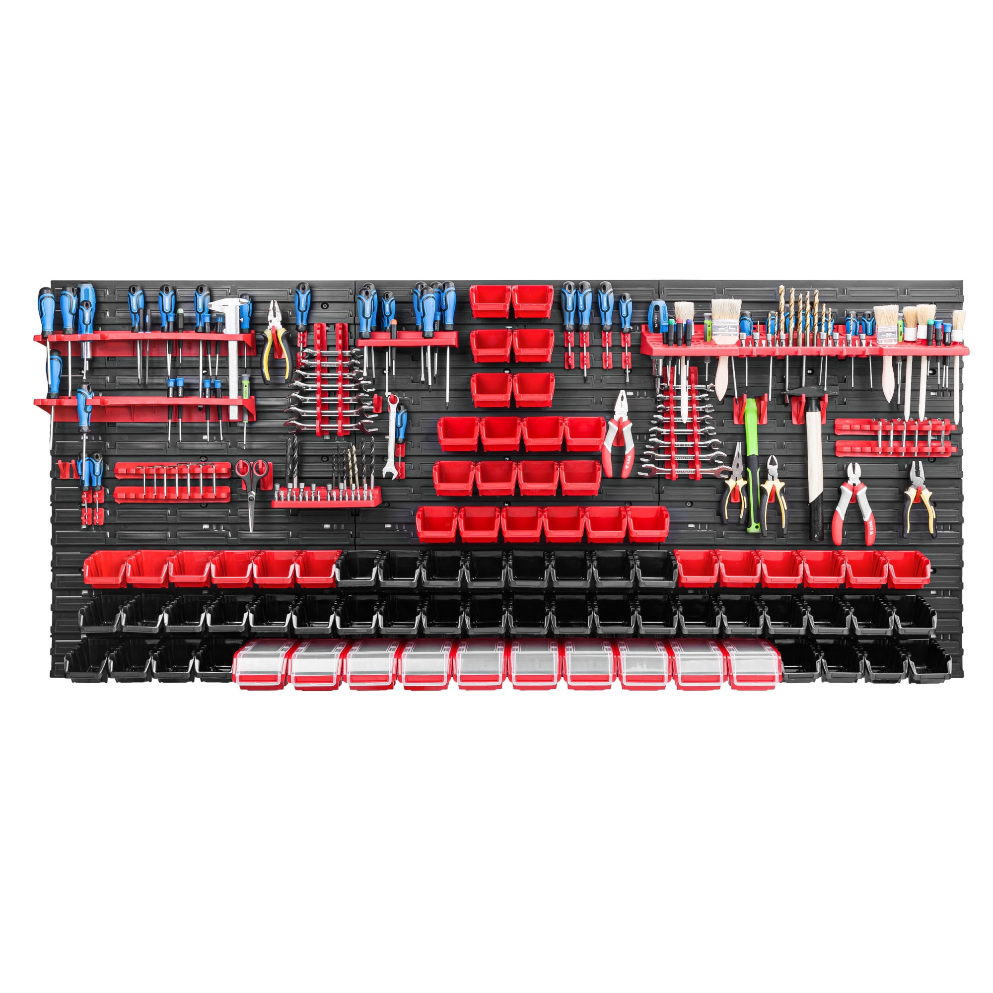 Panou depozitare scule, SimpleThing, Cu compartimente, Rosu/Negru - eMAG.ro
