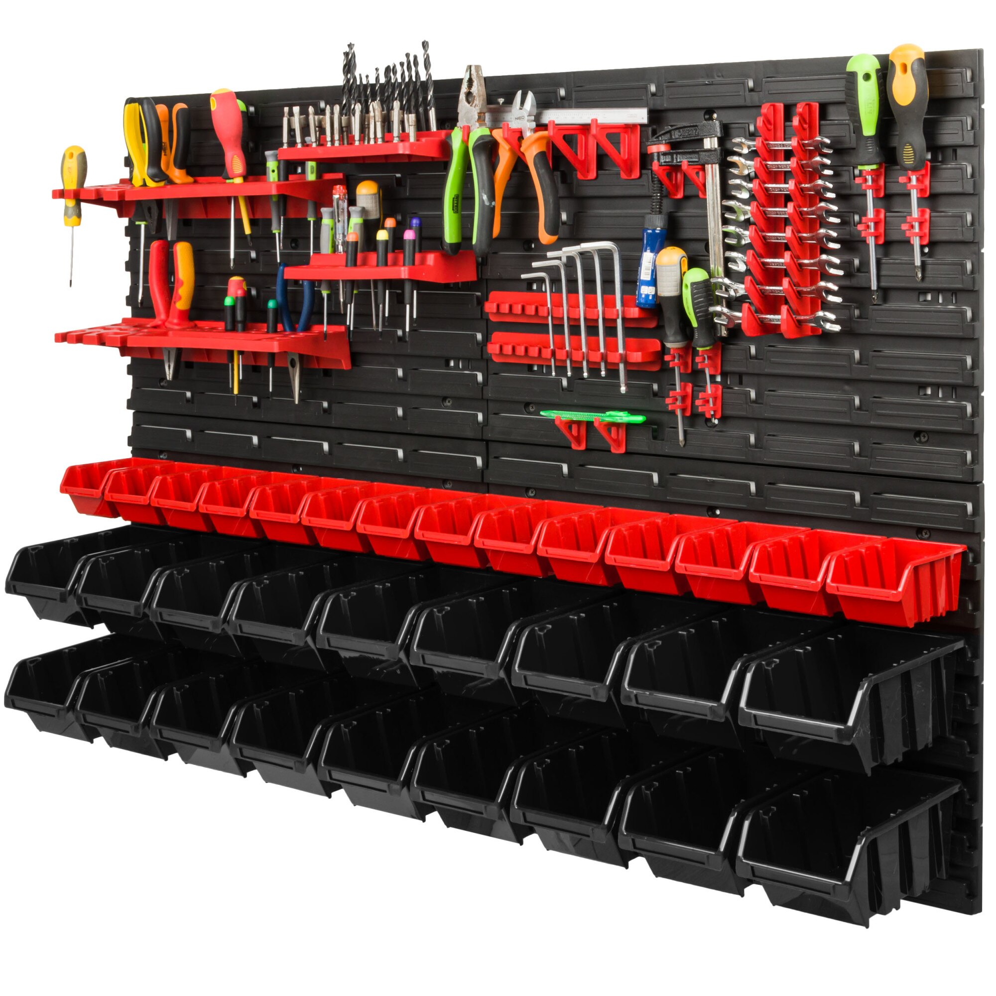 Panou depozitare scule, Kistenberg, Cu 32 compartimente, 115x78 cm ...