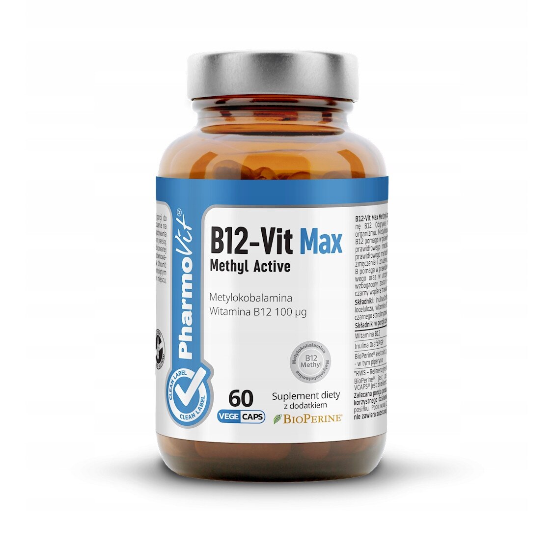 Vitamina B12, Pharmovit, 60 capsule - eMAG.ro