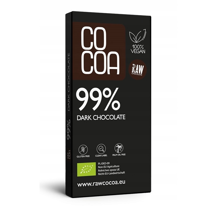 Ciocolata neagra, Cocoa, Cacao 99%, 50 g - eMAG.ro
