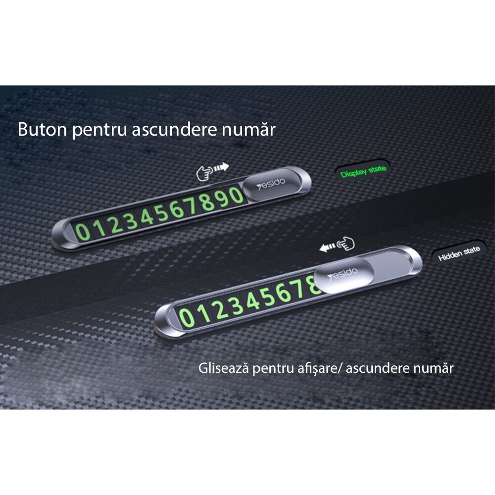 Suport Numar Auto Bord, Parking, X1850, Black - eMAG.ro