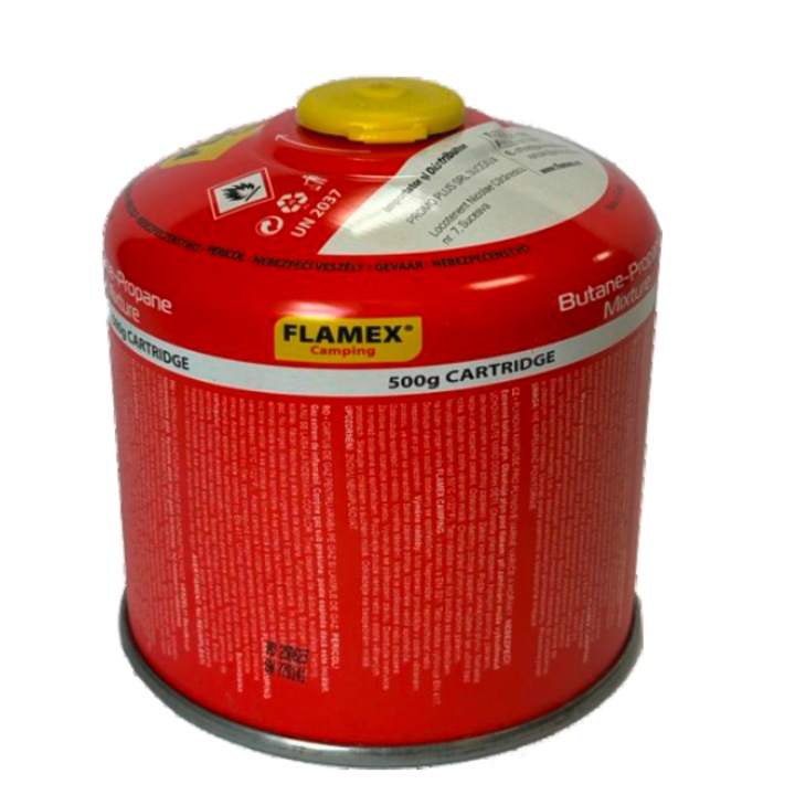Butelie Gaz 500g, FLAMEX, cartus cu valva 7/16, contine Butan-Propan ...