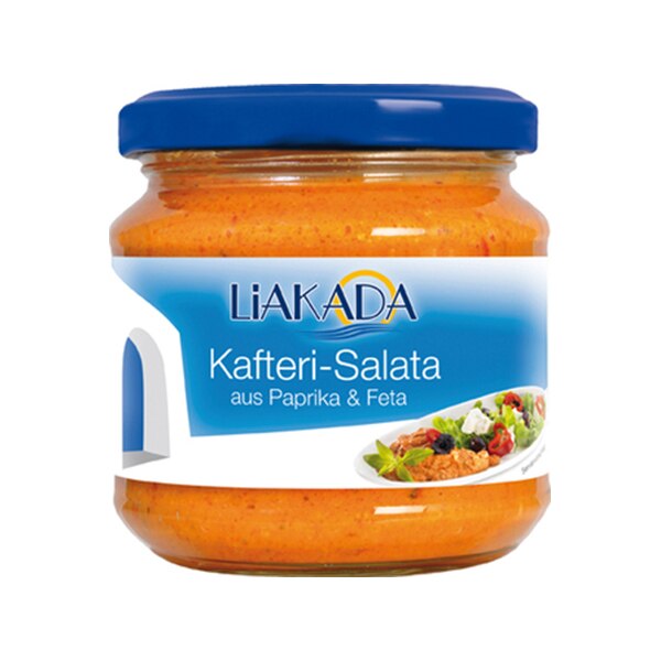 Crema de branza feta cu ardei iuti (paprika) Liakada - 180 g - eMAG.ro
