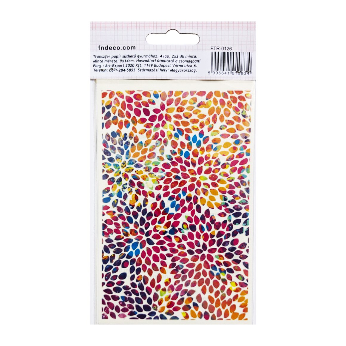 Hartie de transfer, petale de flori, 9×14 cm - eMAG.ro
