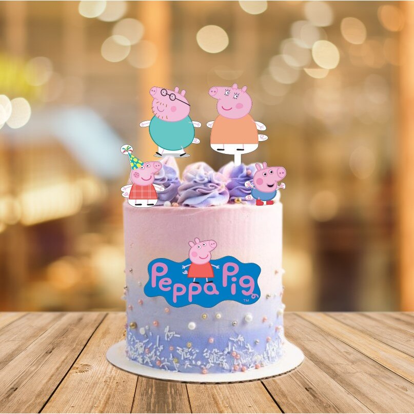 Set Figurine Peppa Pig, Bloom Atelier, Placaj MDF - eMAG.ro