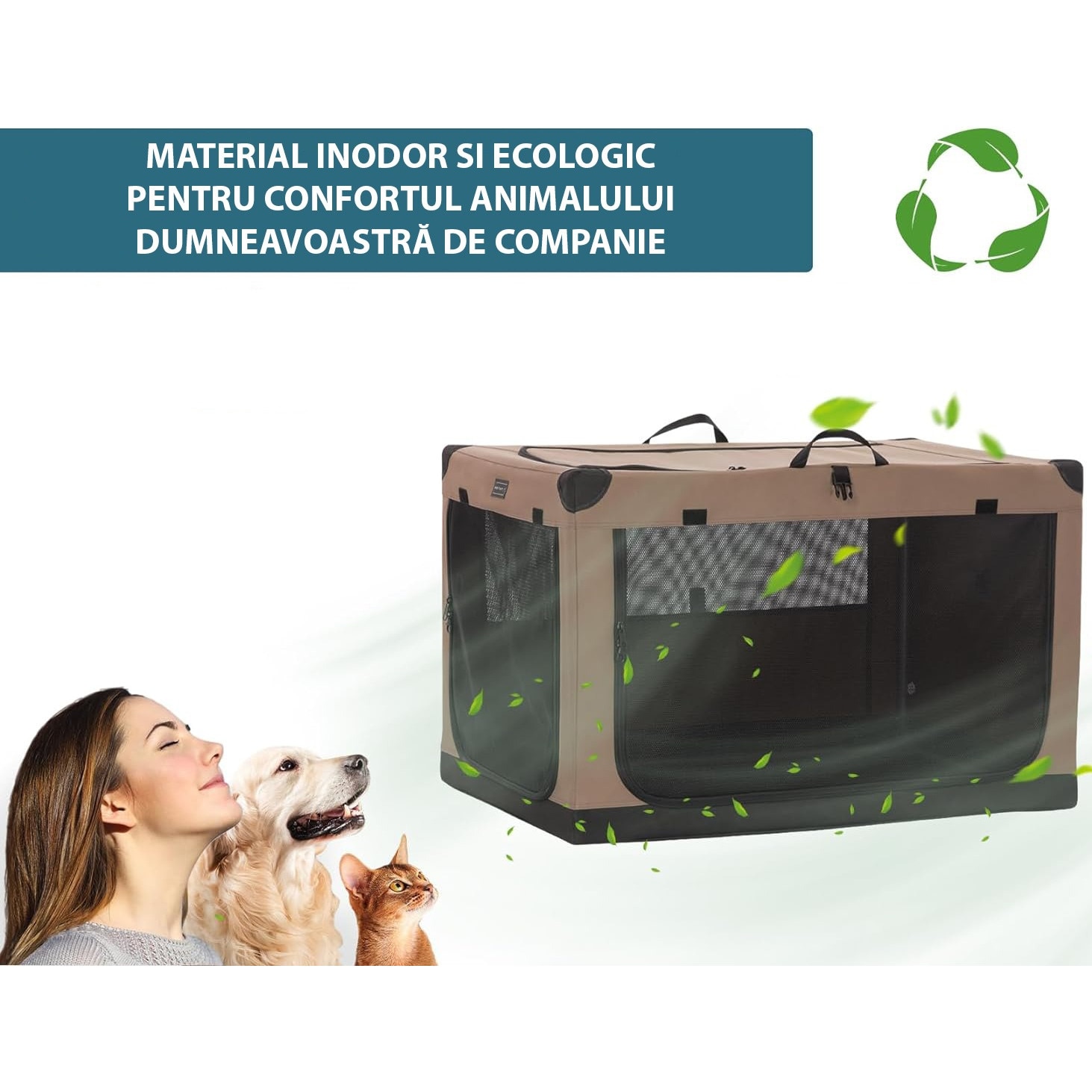 Cusca pentru caini portabila, pliabila, confortabila si sigura pentru ...