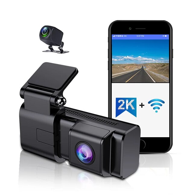 Camera auto DVR iSEN F3, 2K HD, Filmare 120°, GPS, Night Vision ...