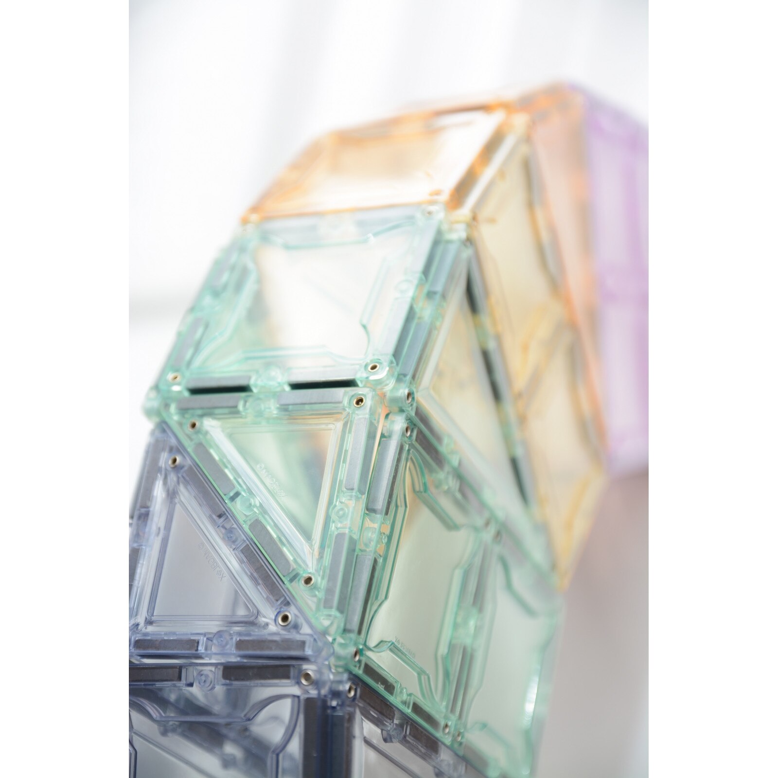 Set magnetic Magblox - 102 piese magnetice de constructie PASTEL ...