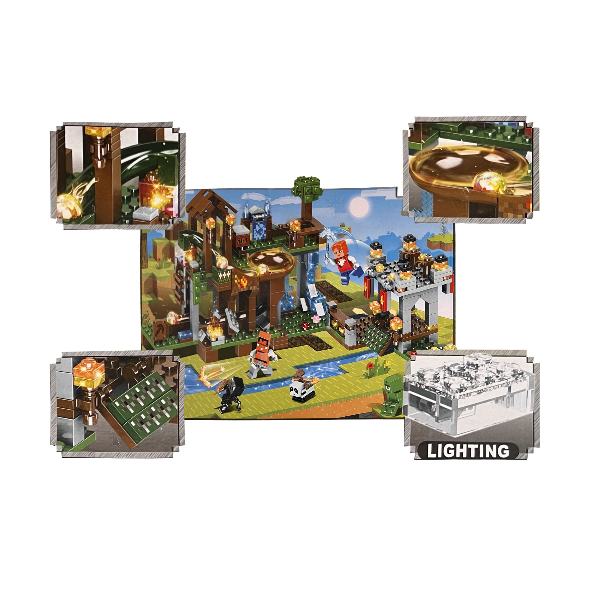 Конструктор LB Minecraft My World, 426 части, съдържа светещи части, 6 ...