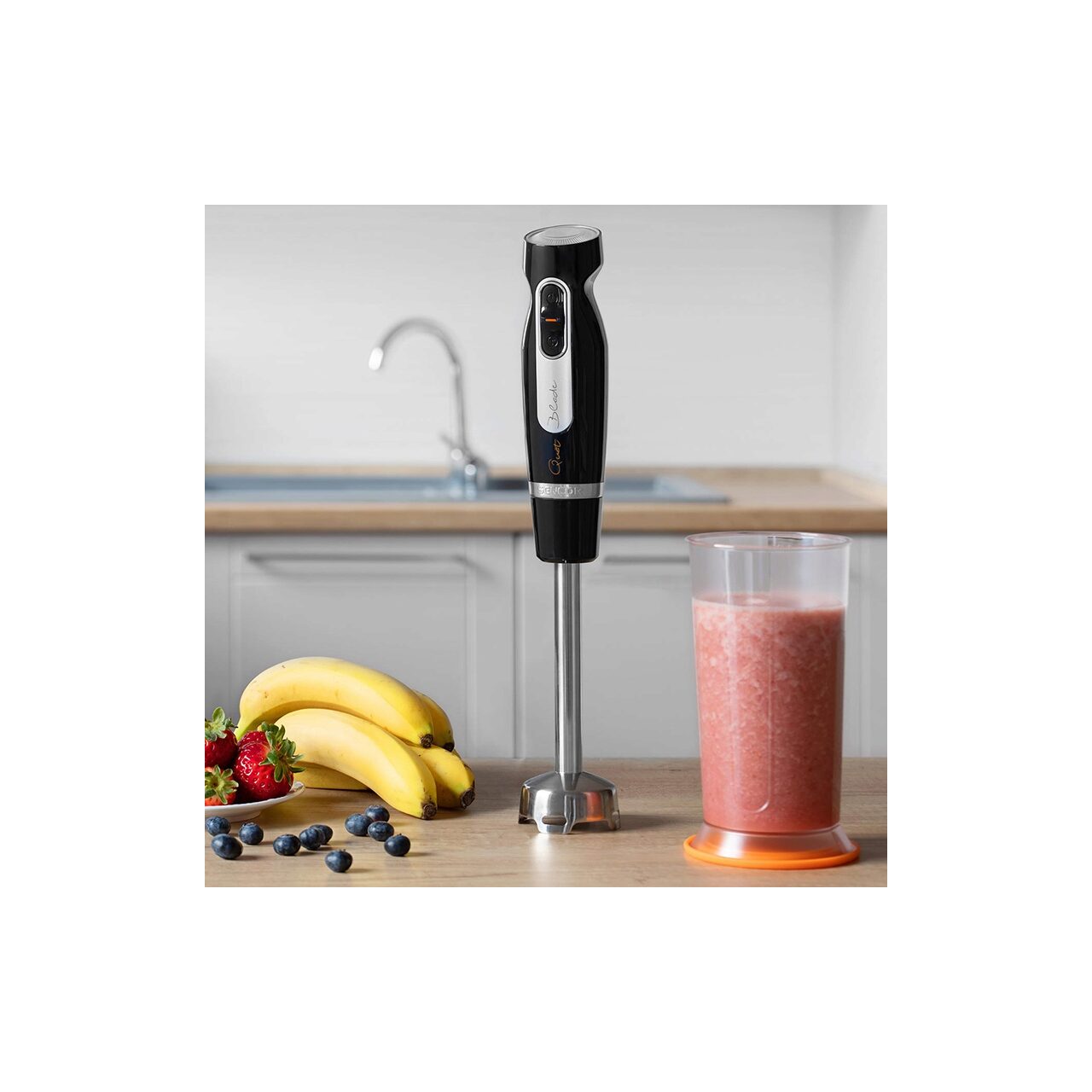 Blender de mana 600 W, 2 viteze, cutite inox - eMAG.ro
