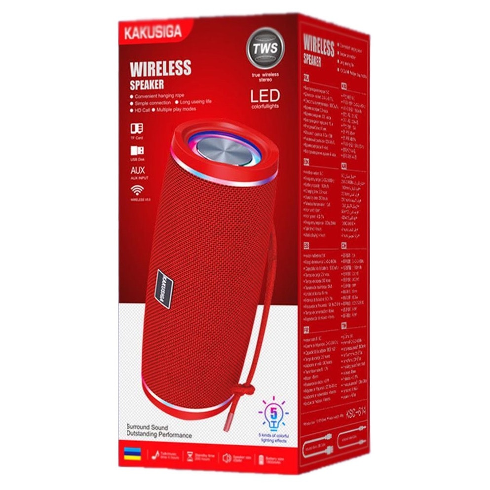 Kakusiga KSC-614 Colorful Light TWS преносим високоговорител, Bluetooth ...