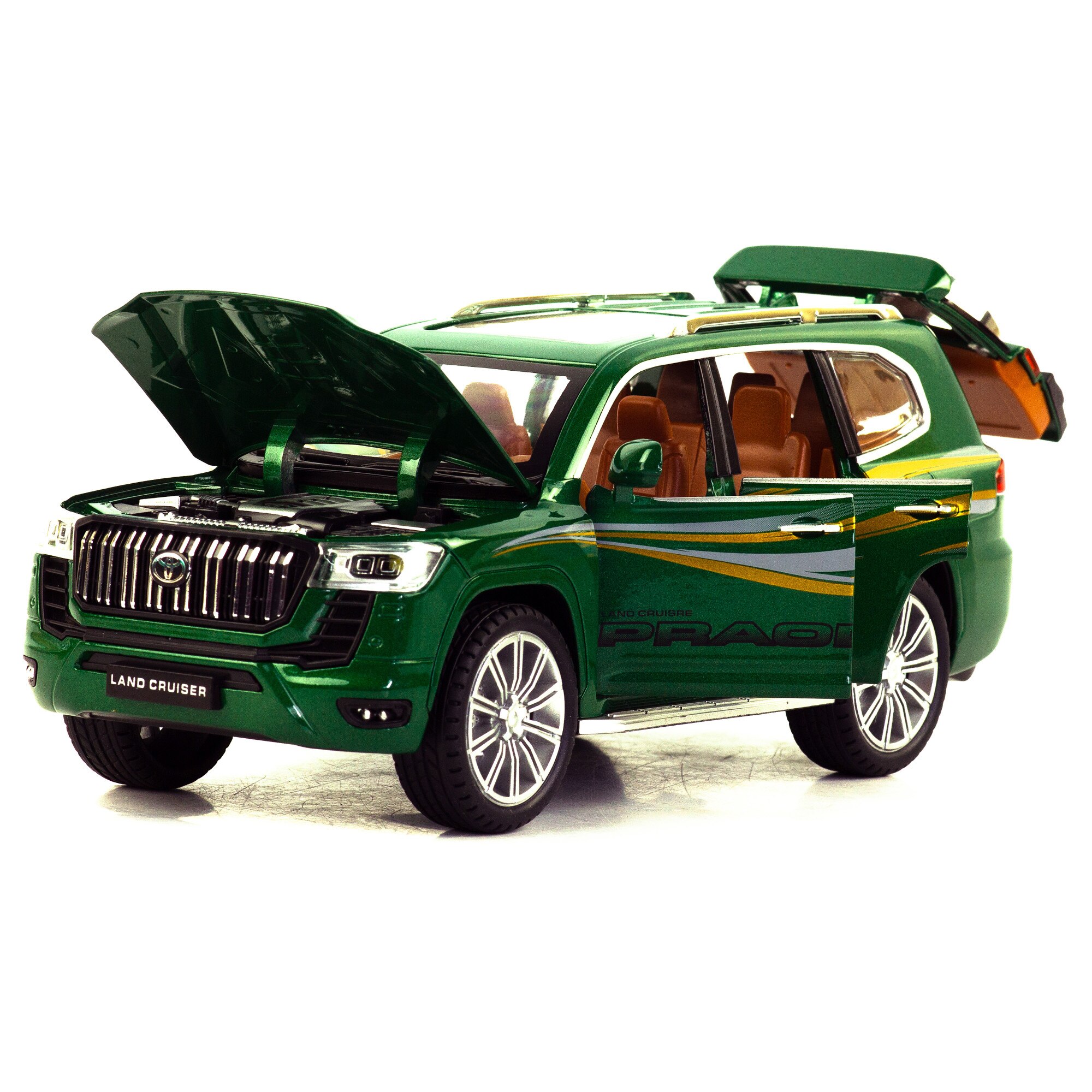 Masinuta Toyota Land Cruiser Prado cu usi, capota, portbagaj mobile ...