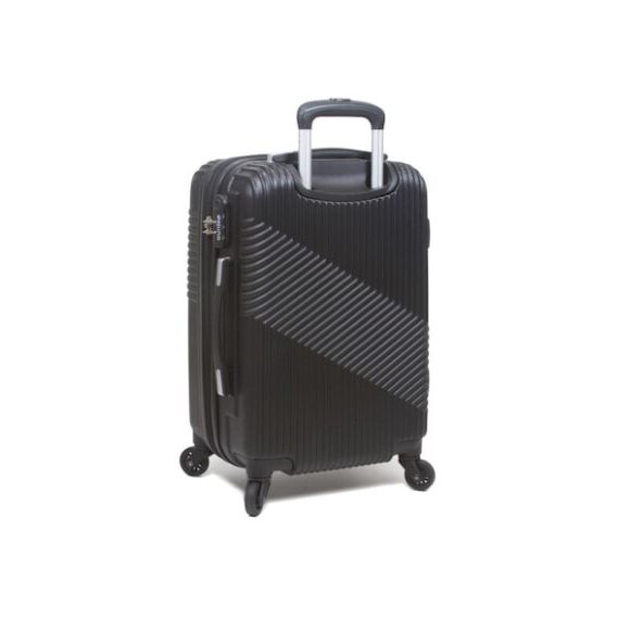 Troler calatorie, Model Easy Trip, 40x30x20 cm, roti 360, Negru - eMAG.ro