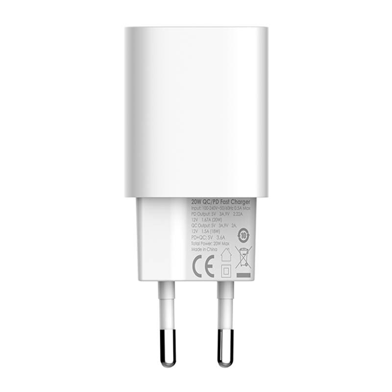Incarcator 220V LDNIO 20W USB-C USB-A + cablu Type-C - Lightning ...