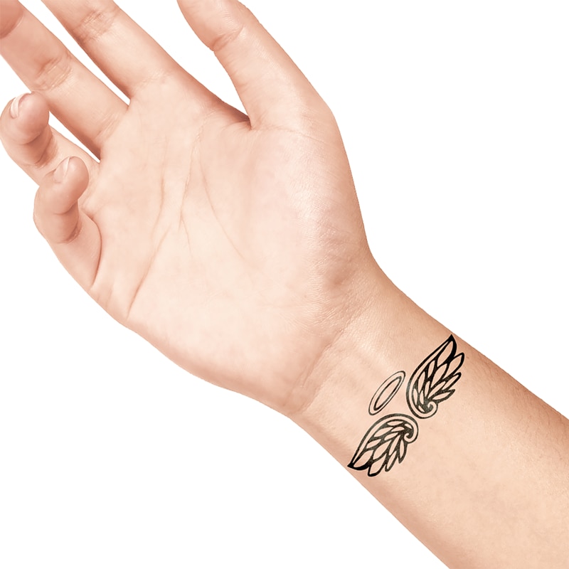 Stampila tatuaj temporar aripi inger LaDot, ceramica, M - eMAG.ro