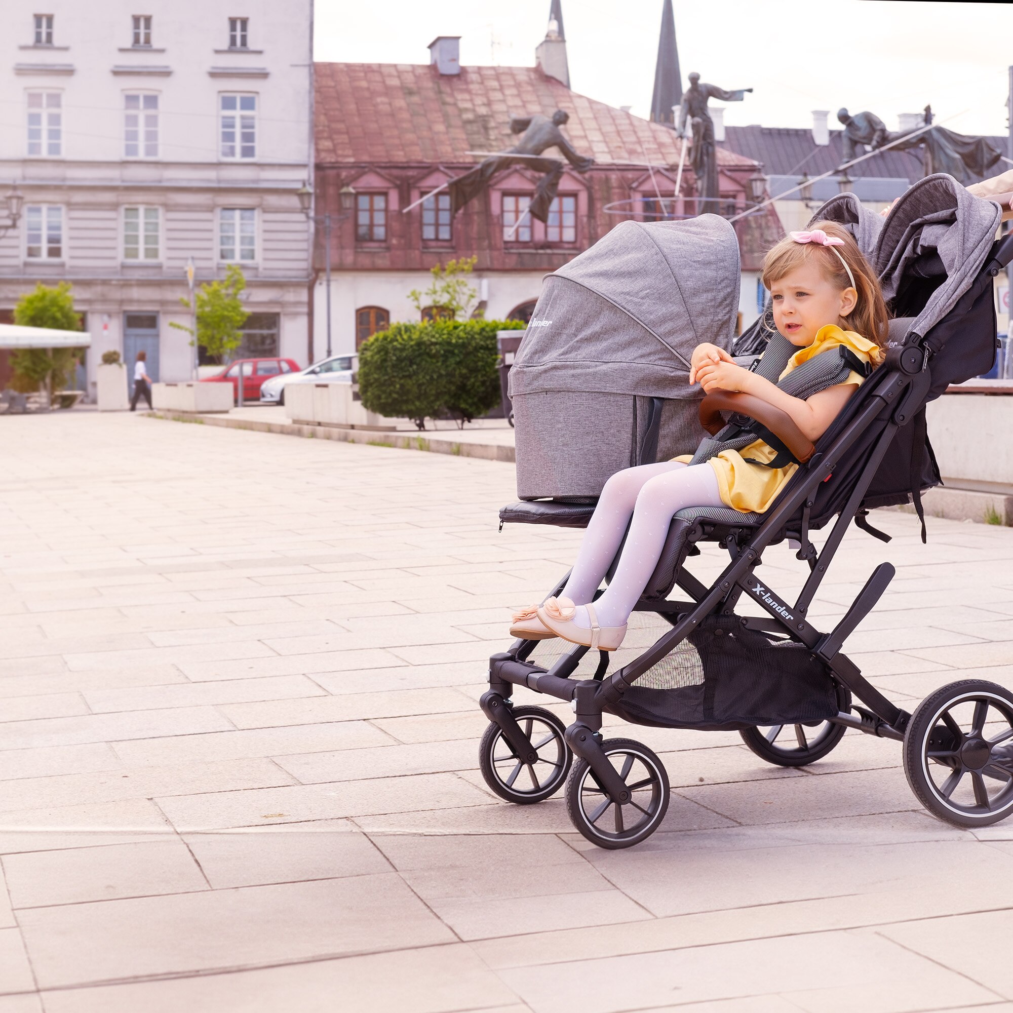 Carucior pentru copii pentru gemeni, carucior de la nastere pana la 22 ...