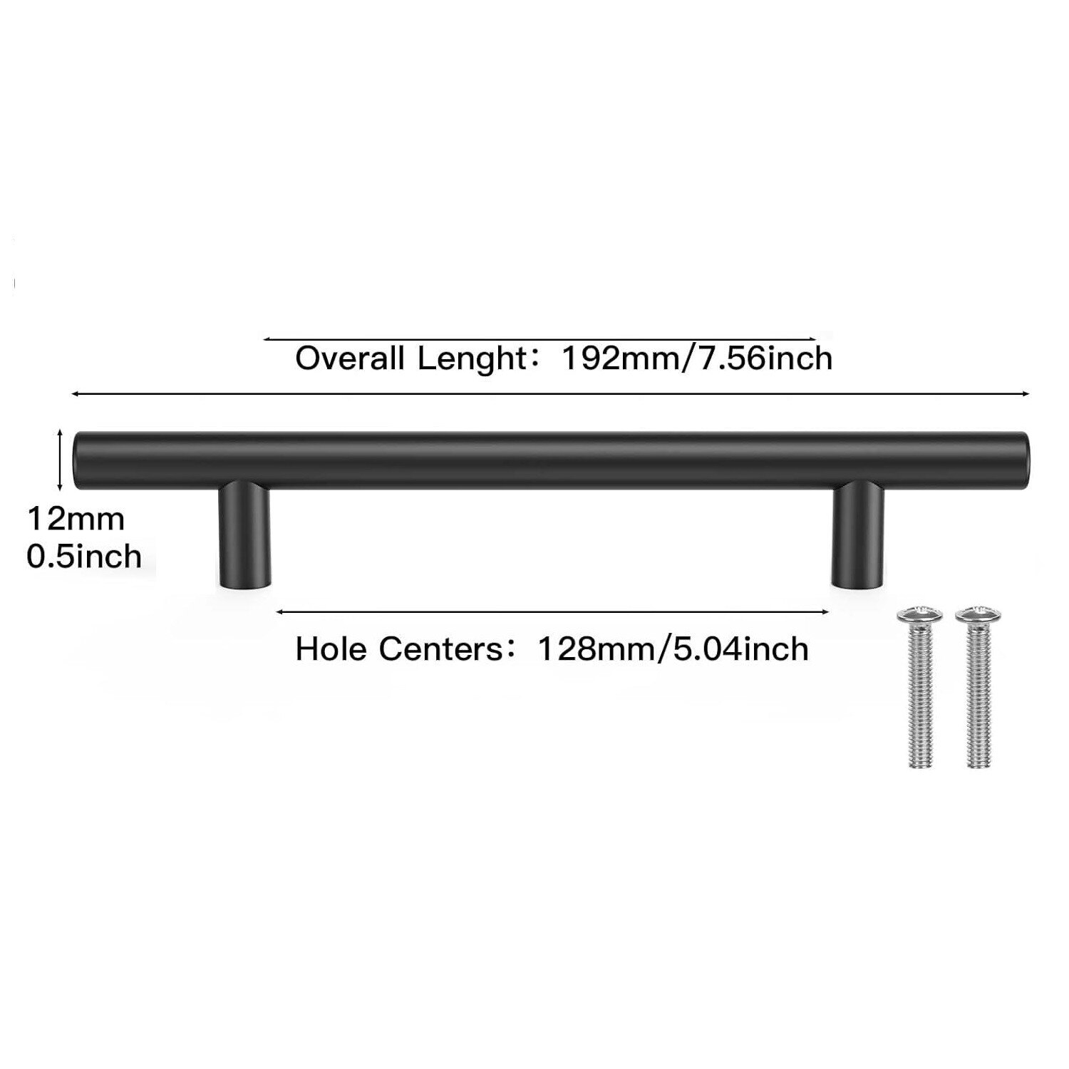 Manere mobila, 4 buc, 13 cm, stil modern, inox - eMAG.ro
